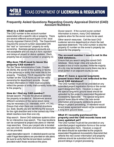 NEW TDLR Form EAB247N | RAS Assistance with Forms